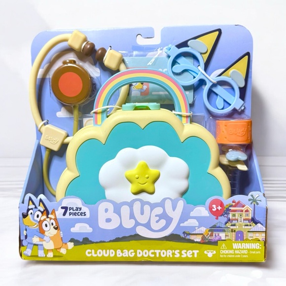 Toys | Disney Bluey Cloud Bag Toy Doctors 7 Piece Play Set | Poshmark
